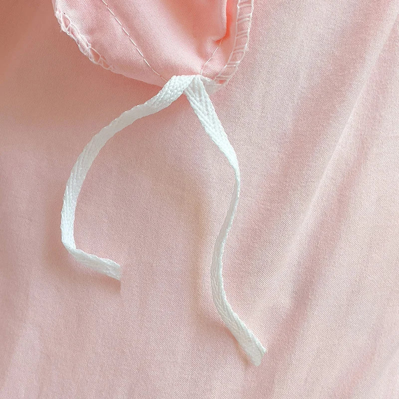 Solid Color Queen Duvet Cover Set, Girls Romantic Pink Bedding, Comfor ...